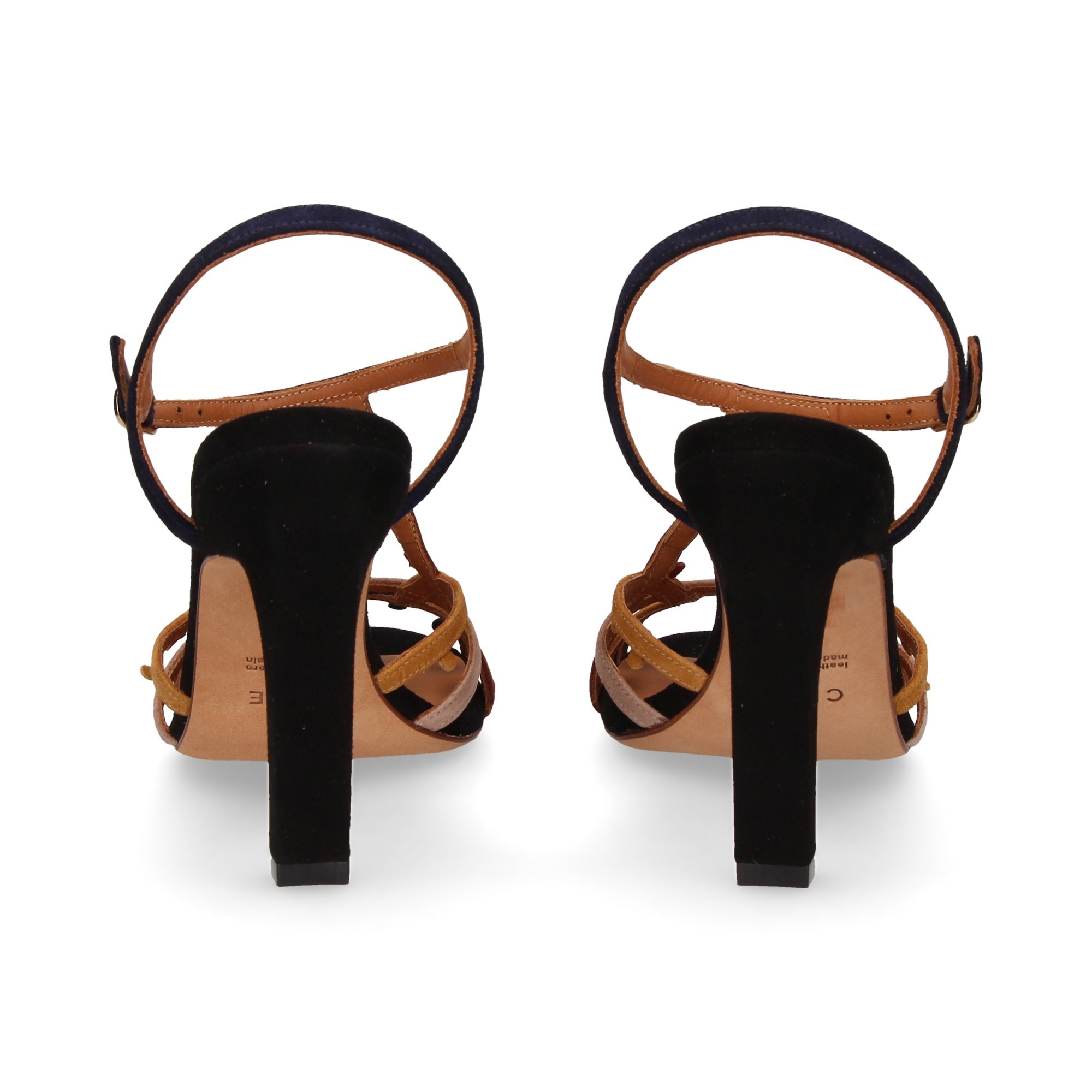 CHIE MIHARA Sandalias con tacón de Mujer SATILE MARRON MULTI