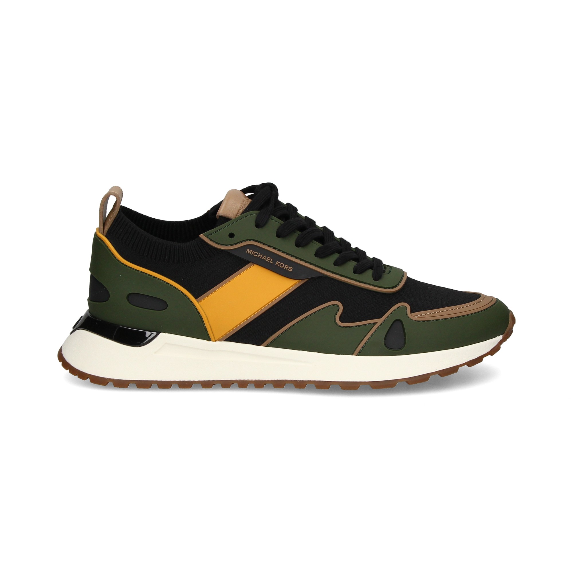 MICHAEL KORS Men's sneakers ACTIVE MILES KNIT TRAINER 013 BLACK MULTI