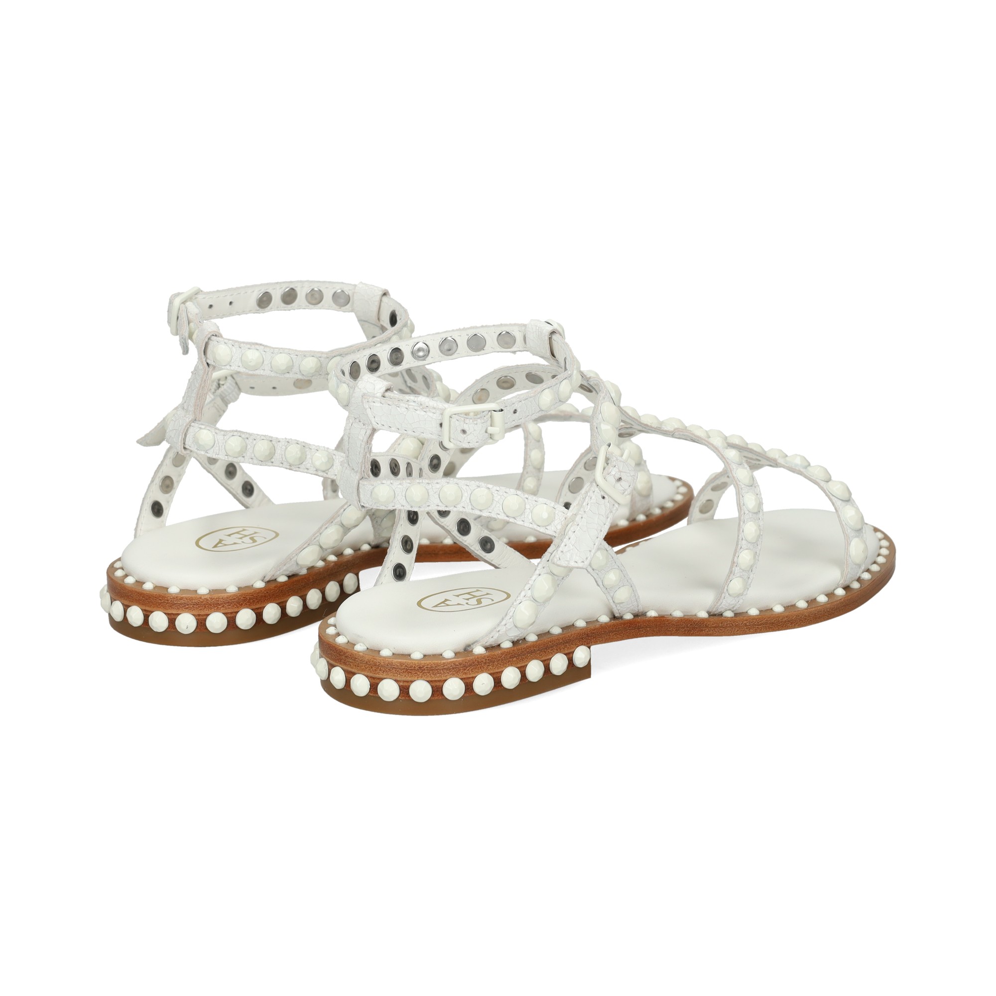 ASH Sandalias planas de Mujer PRECIOUSBI 07 WHITE/WHITE