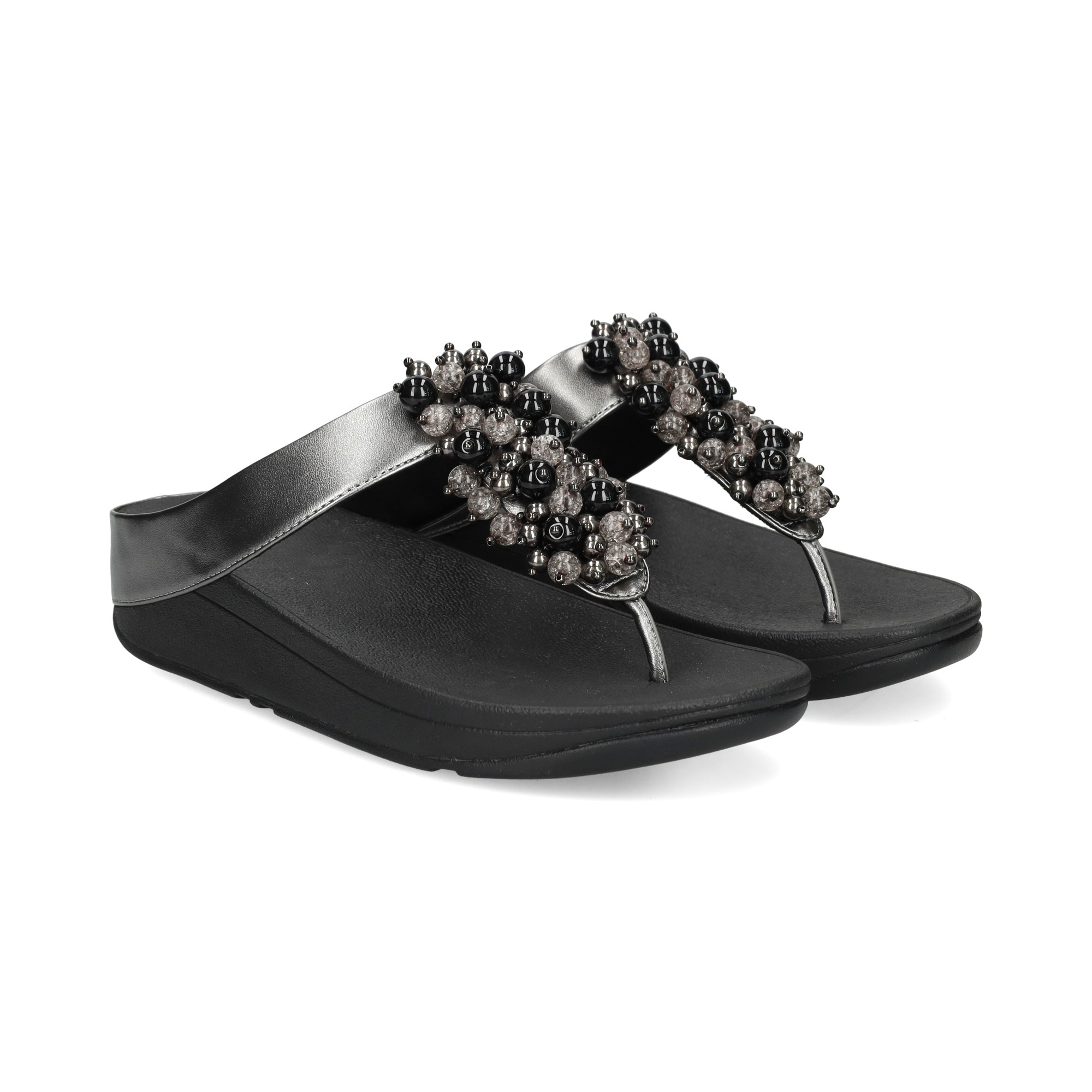 FITFLOP Women's wedge sandals HI9 B06 Pewter Blac