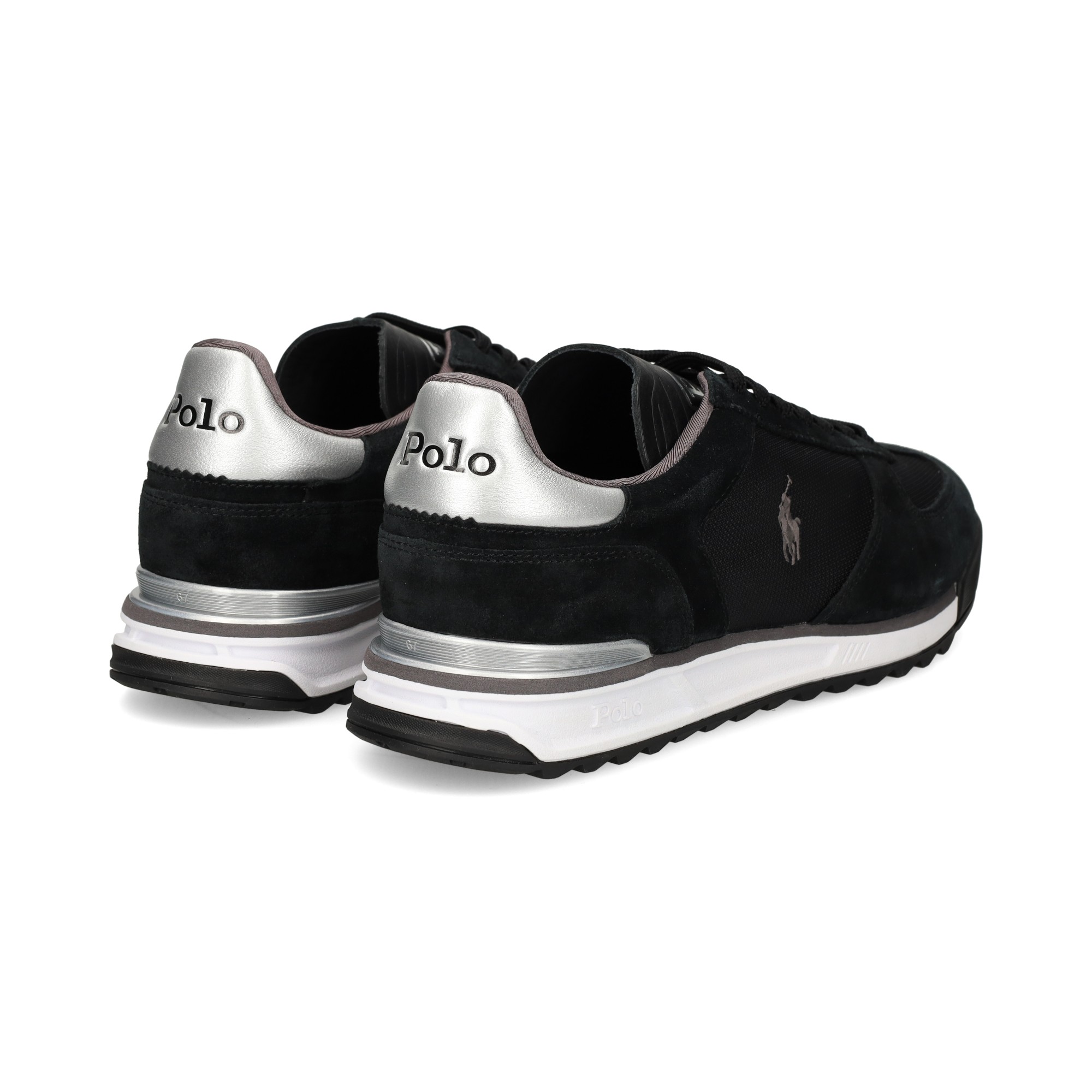 POLO RALPH LAUREN Sapatos de homem VARICK PP 002 BLKA/SILVER