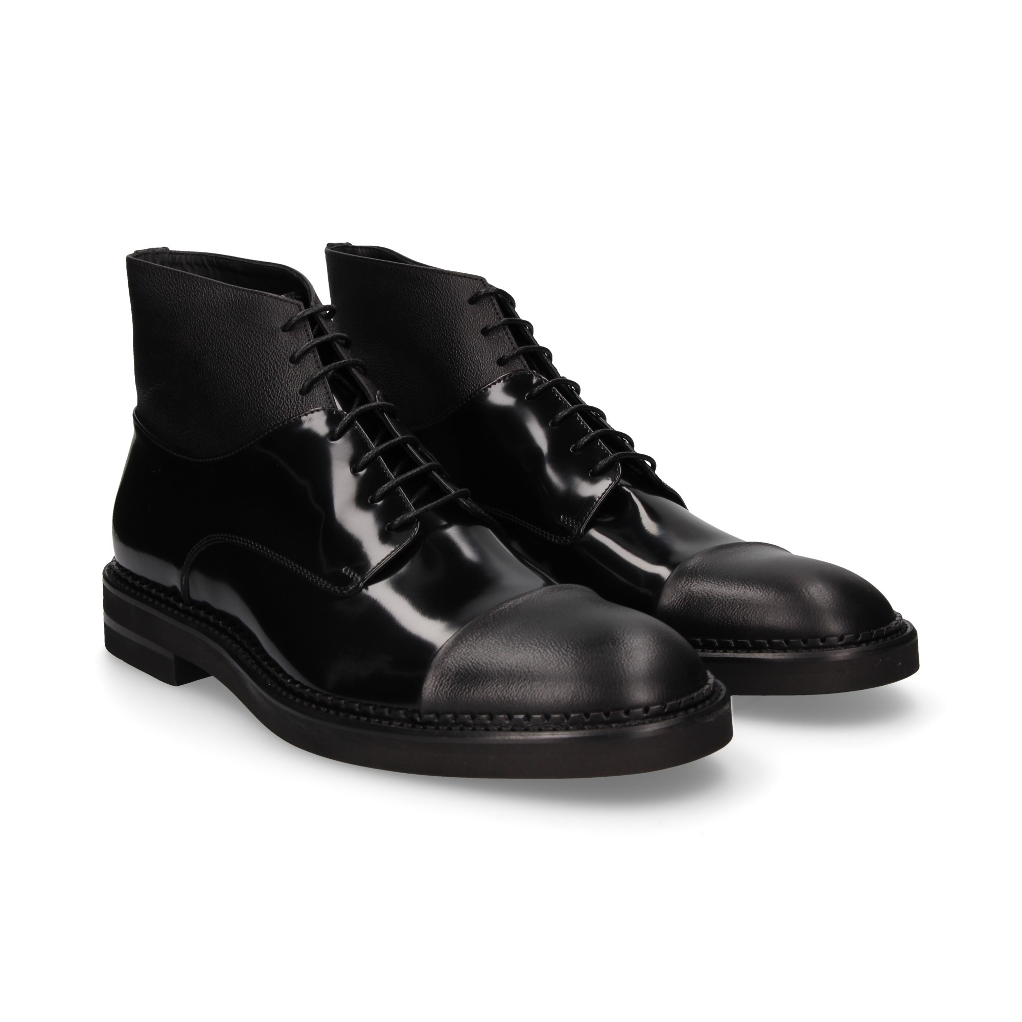 ALBERTO GUARDIANI Herren Ankle Boots 75077B NEGRO