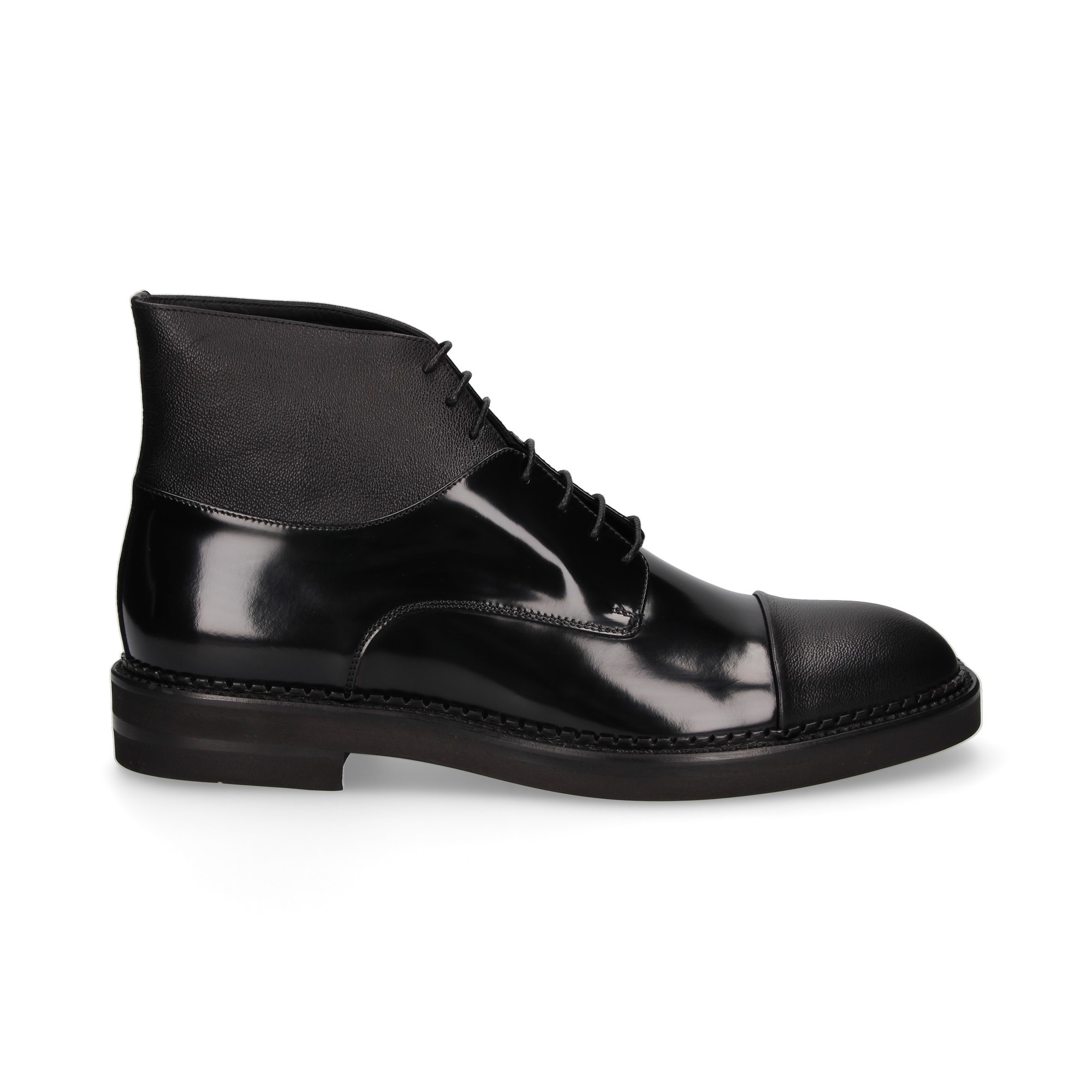 ALBERTO GUARDIANI Herren Ankle Boots 75077B NEGRO