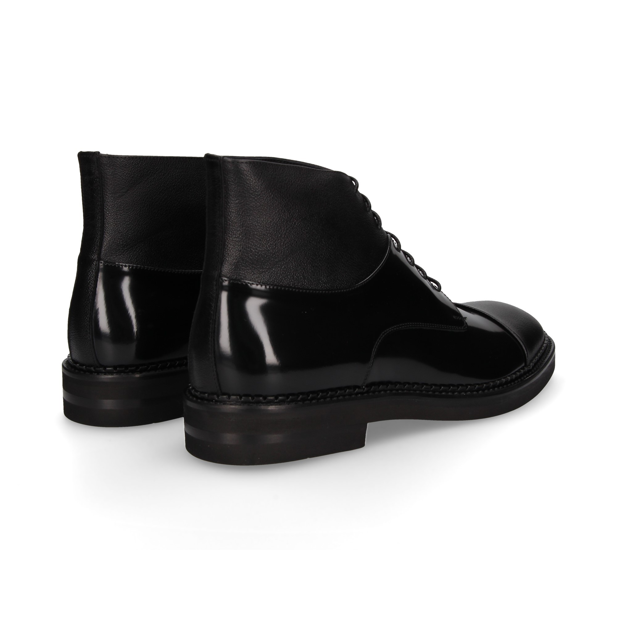 ALBERTO GUARDIANI Herren Ankle Boots 75077B NEGRO